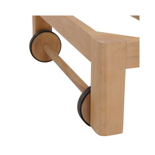 "Lit de Piscine en Acacia de Papouasie - Confort & Élégance"