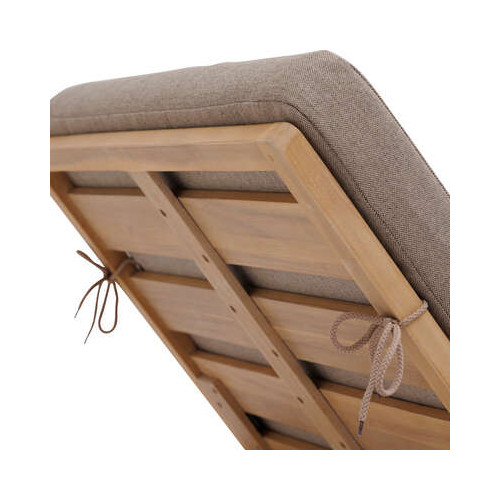 "Lit de Piscine en Acacia de Papouasie - Confort & Élégance"