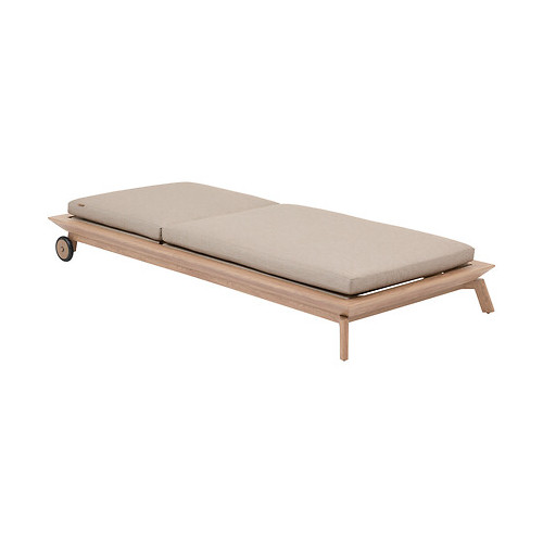 LIT DE PISCINE ALU 5 POSITIONS MANISSA HONEY/LIN